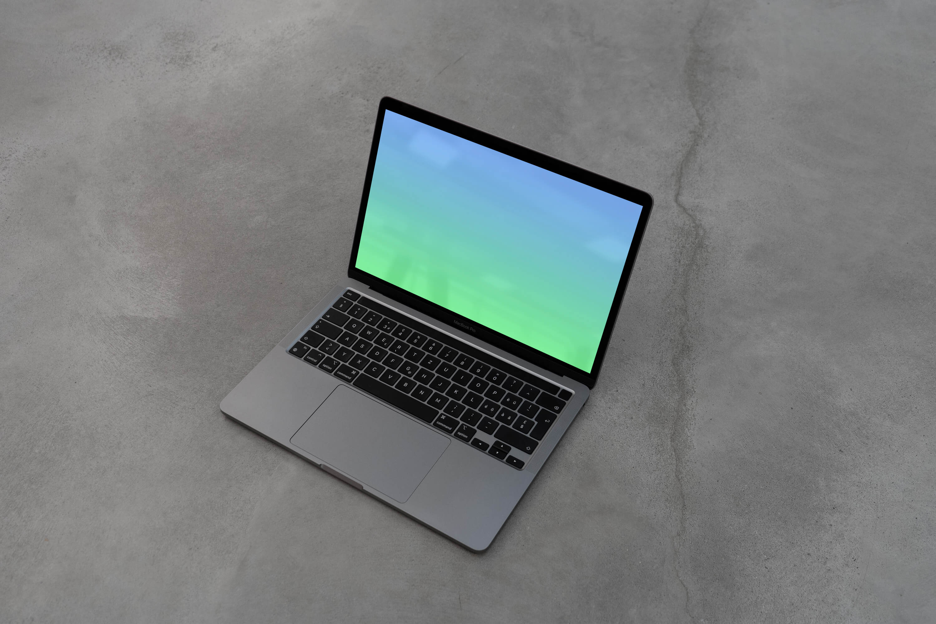 High Quality Concrete Macbook Mockup :: Real Textures :: Real ...